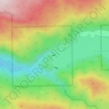 Lake Hemet Dam topographic map, elevation, terrain