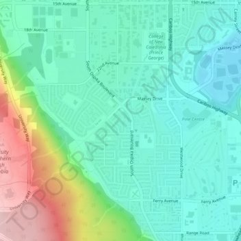 Coyle Park topographic map, elevation, terrain