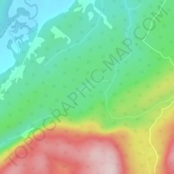Lac à Gagnon topographic map, elevation, terrain