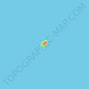 Bass Rock topographic map, elevation, terrain