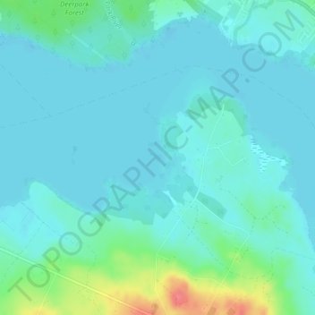 Cock Island topographic map, elevation, terrain