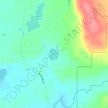 Chris Lake topographic map, elevation, terrain