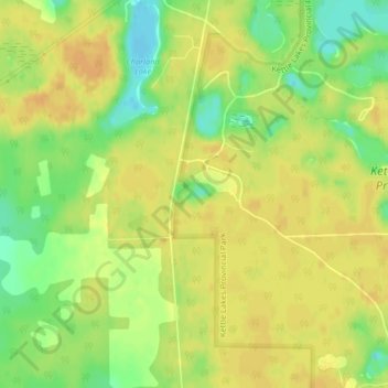 Bullfrog Lake topographic map, elevation, terrain