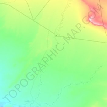 Melk River topographic map, elevation, terrain
