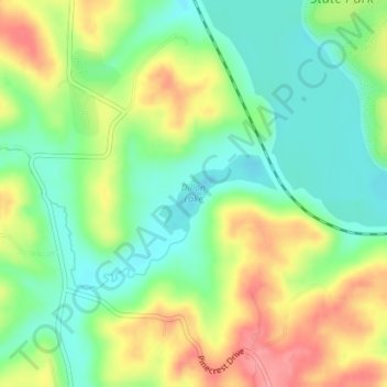 Dillon Lake topographic map, elevation, terrain
