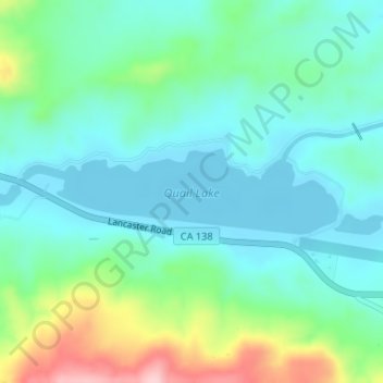 Quail Lake topographic map, elevation, terrain