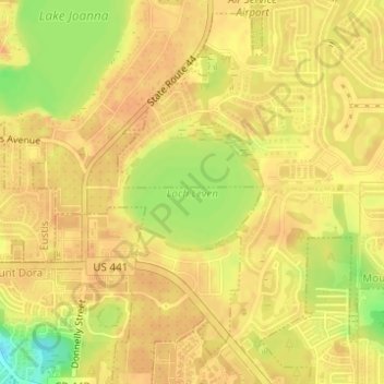 Loch Leven topographic map, elevation, terrain