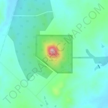 Mount Piper Nature Conservation Reserve topographic map, elevation, terrain