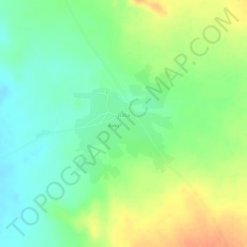 Balla topographic map, elevation, terrain