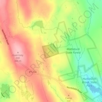 Thomaston Rod & Gun Club topographic map, elevation, terrain