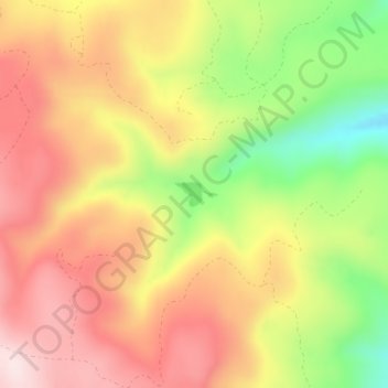 Packsaddle Lake topographic map, elevation, terrain