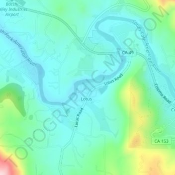Henningsen Lotus Park topographic map, elevation, terrain