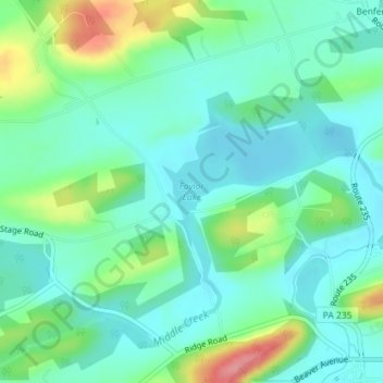 Faylor Lake topographic map, elevation, terrain