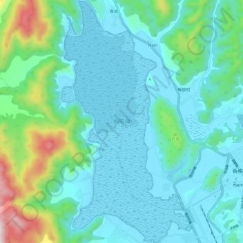 Napahai Nature Reserve topographic map, elevation, terrain